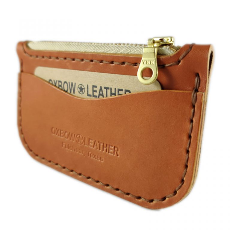 The Mary Pat | English Bridle Tan Card Wallet - Oxbow Leather