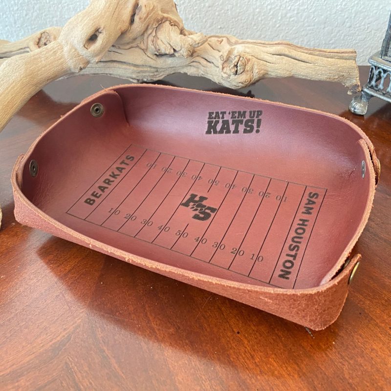 Sam Houston State Valet Catch All Stadium Tray - Oxbow Leather