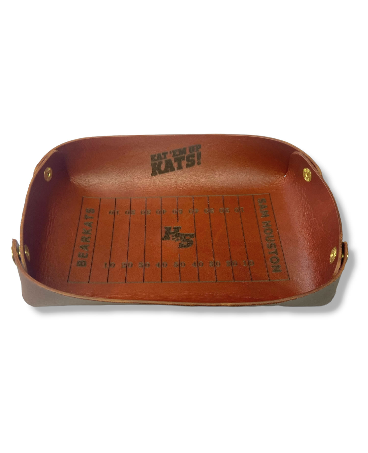 Sam Houston State Valet Catch All Stadium Tray - Oxbow Leather