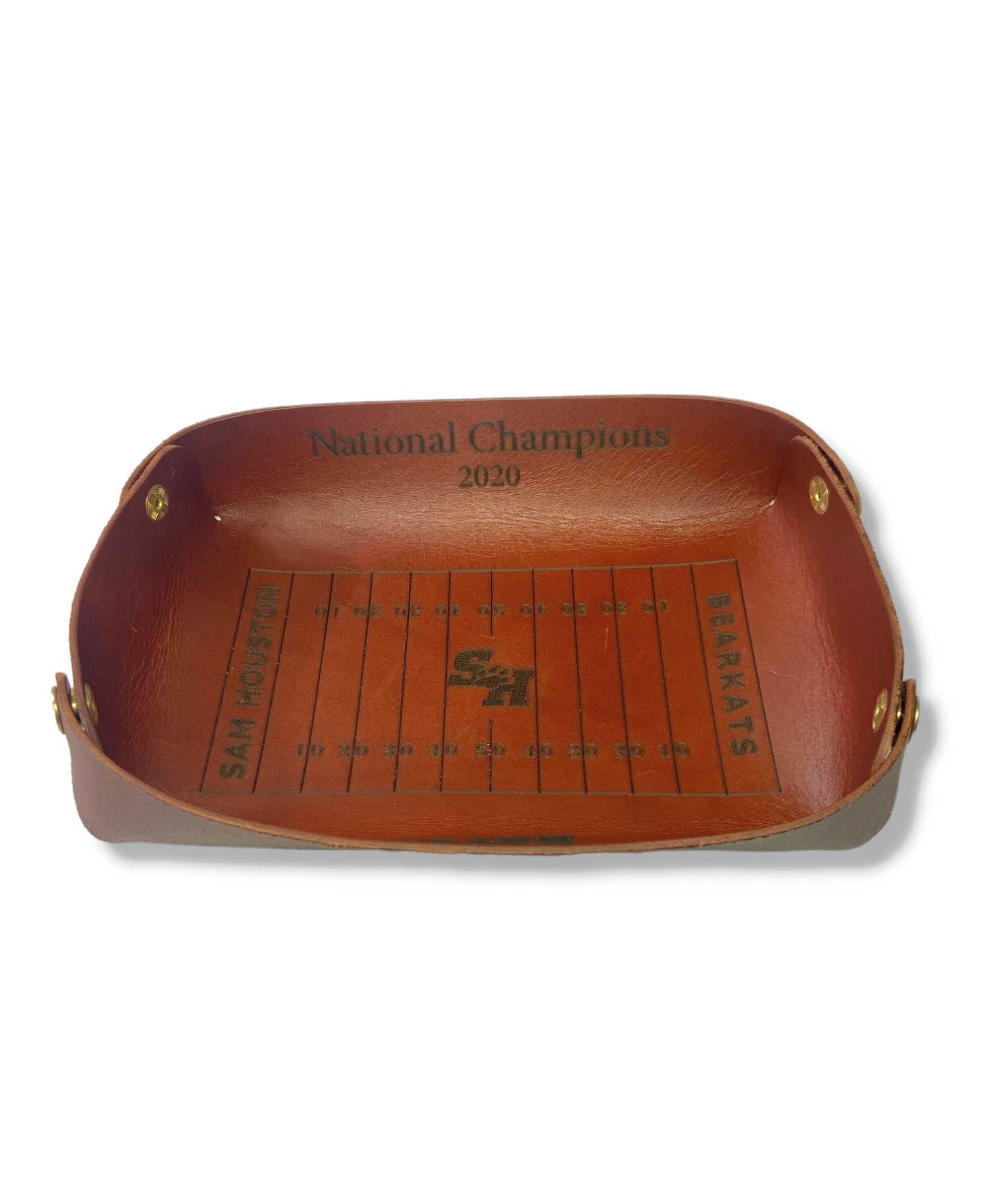 Sam Houston State Valet Catch All Stadium Tray - Oxbow Leather