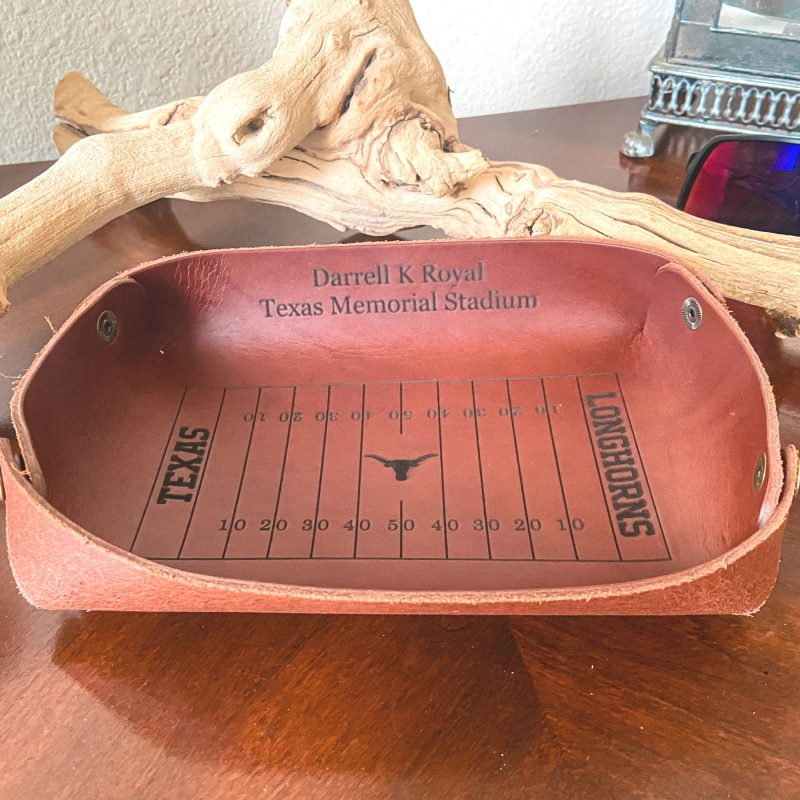University of Texas Valet Catch All Stadium Tray - Oxbow Leather