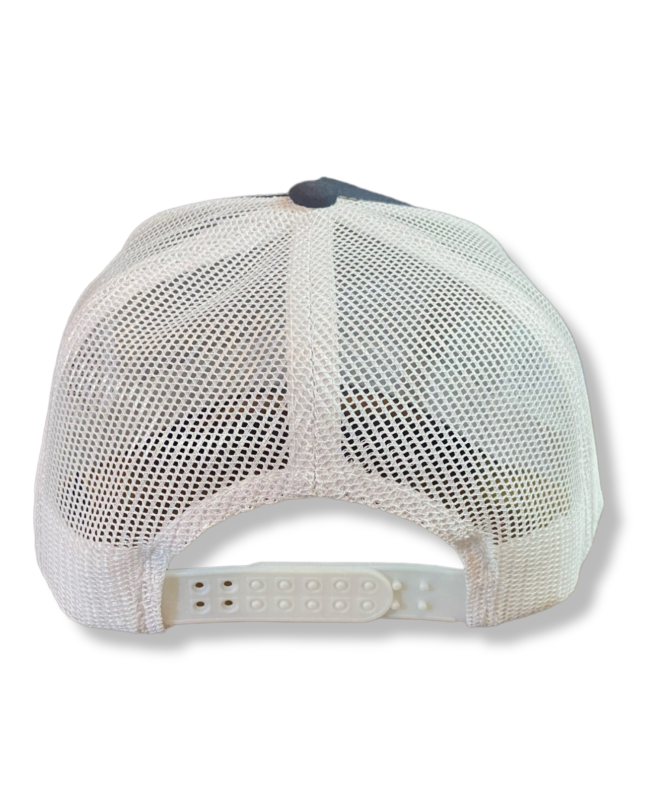 Oxbow Leather Longhorn Trucker Cap - Charcoal - Oxbow Leather