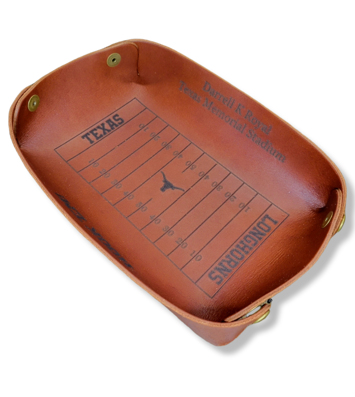 University of Texas Valet Catch All Stadium Tray - Oxbow Leather