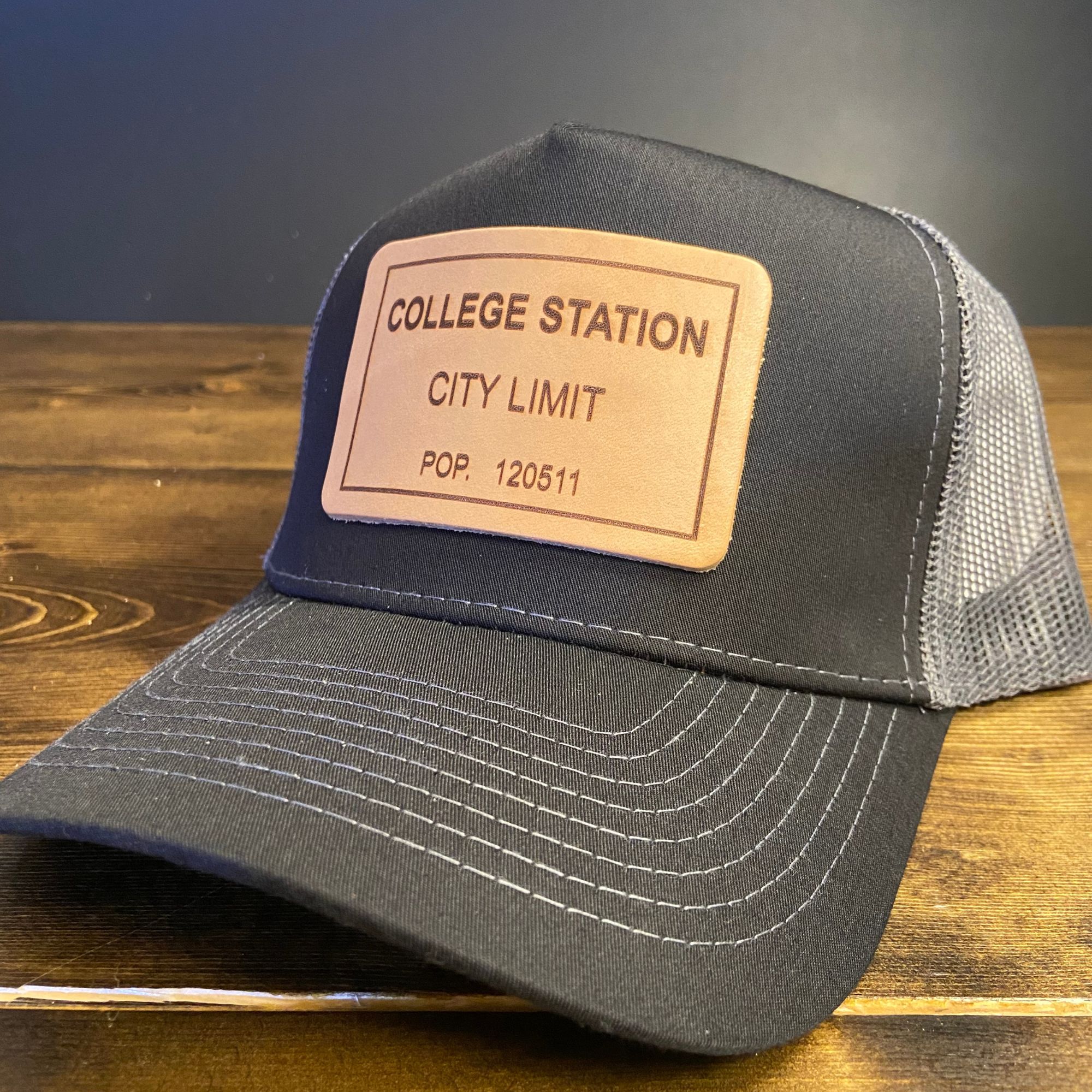 Sam Houston State University Black Trucker Hat - Oxbow Leather