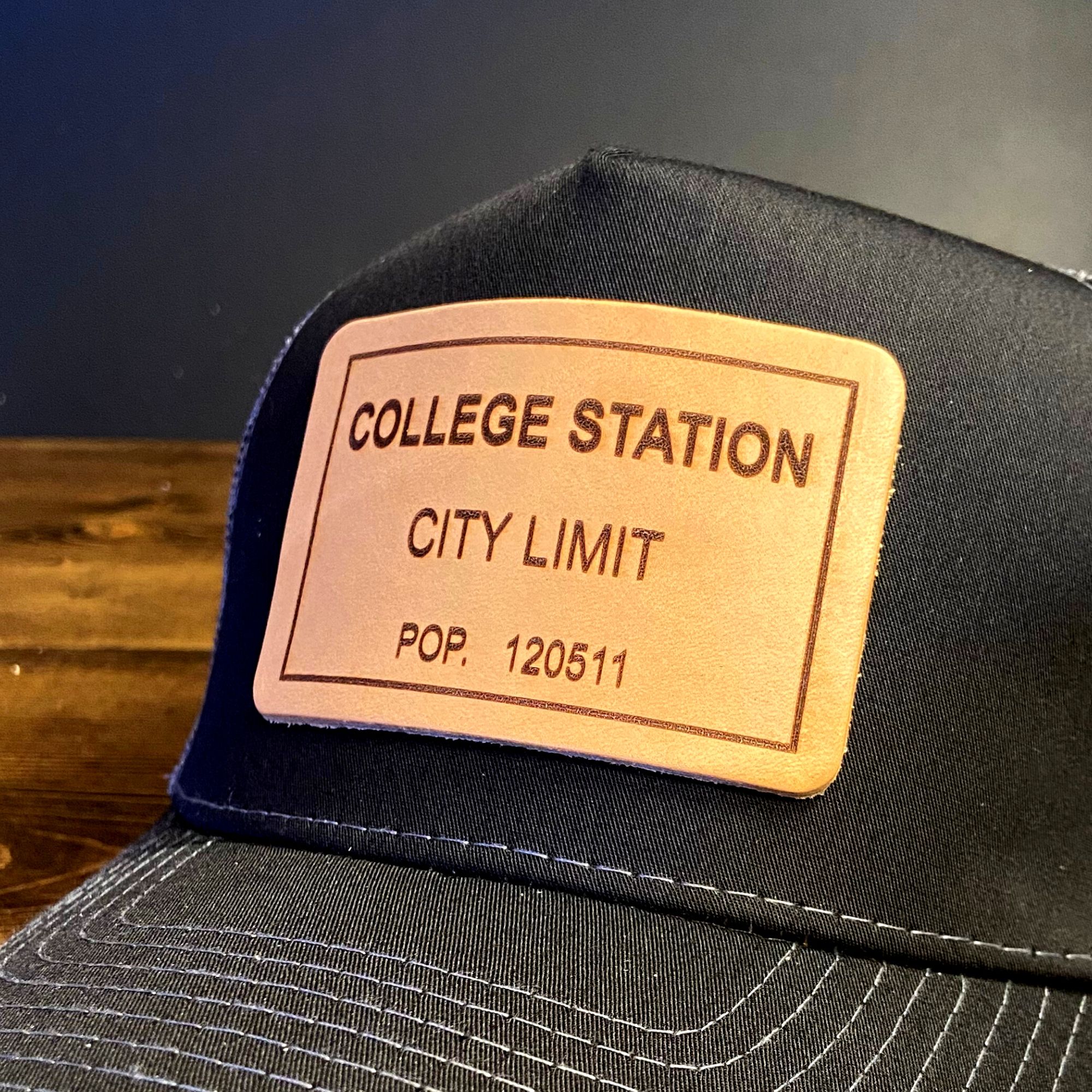 Sam Houston State University Black Trucker Hat - Oxbow Leather