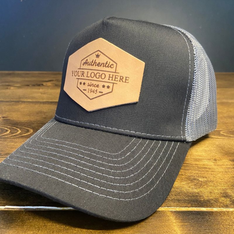 Cobra C112F Custom Black & Grey Trucker Hat - Personalized - Oxbow ...