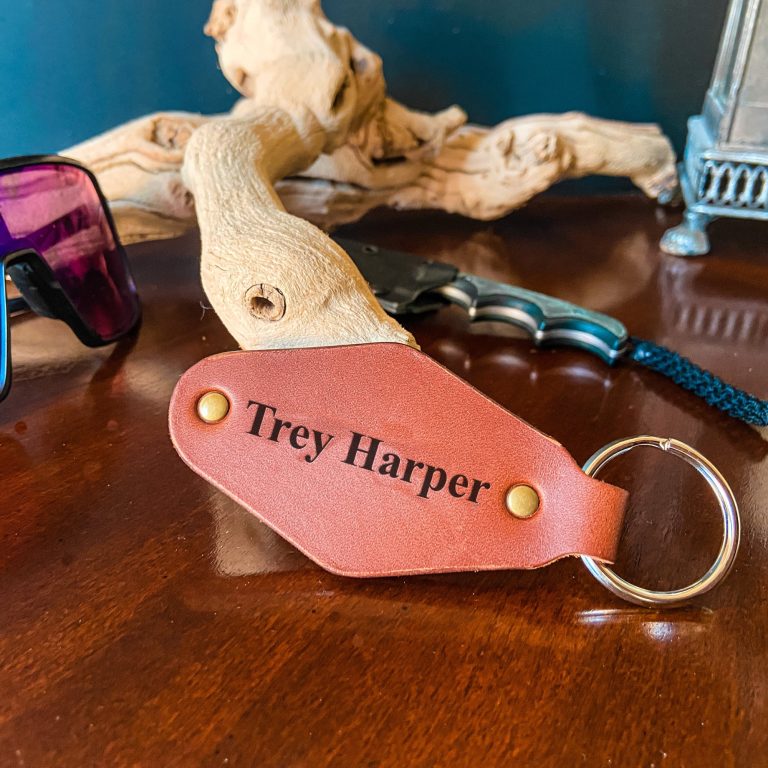 Sam Houston State Leather Keychain - Oxbow Leather